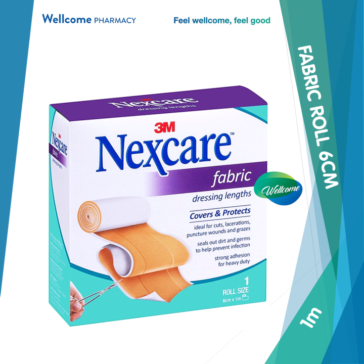 3M Nexcare Fabric Dressing Roll 6cm x 1m | Lazada