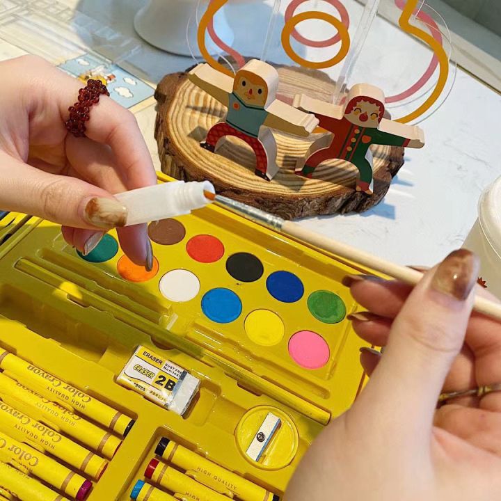 Bộ Hộp Vali Màu Tô Vẽ Vịt Vàng G.DUCK 67 chi tiết tiện Dụng Cho Bé Tập Tô Màu Tập Vẽ Làm Quà ...