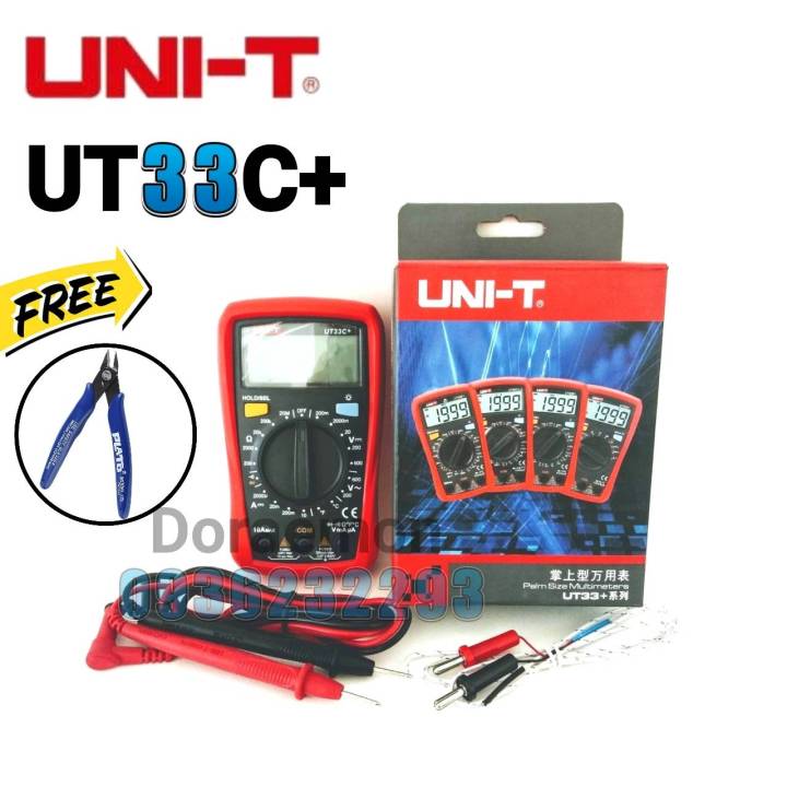 UNI-T UT33C+ (คีมตัด)digital multimeter meter digital มัลติมิเตอร์แบบดิจิตอล มัลติมิเตอร์ดิจิตอล ...