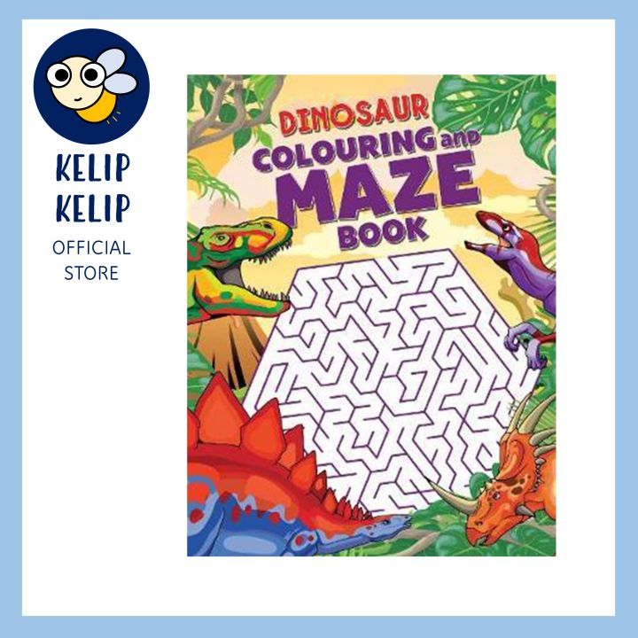 Dinosaurs Mazes & Colouring Activity Book for Children with over 40 ...