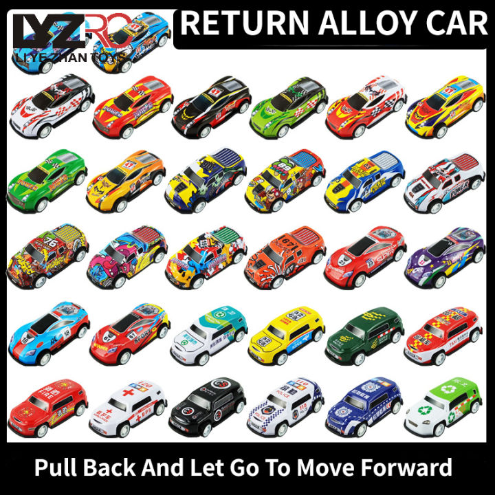 LYZRC Alloy Return Mini Graffiti Car Children's Toy Car | Lazada PH