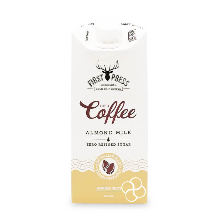 First Press Zero Refined Sugar Iced Coffee with Almond Milk 350mL ...
