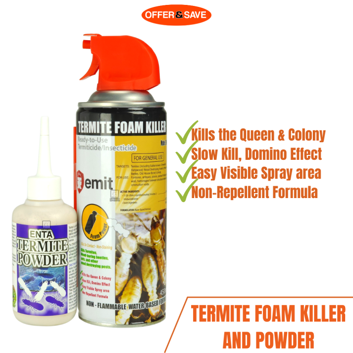 [Ready-to-Use Termiticide / Insecticide] Termite Foam Killer / Termite ...