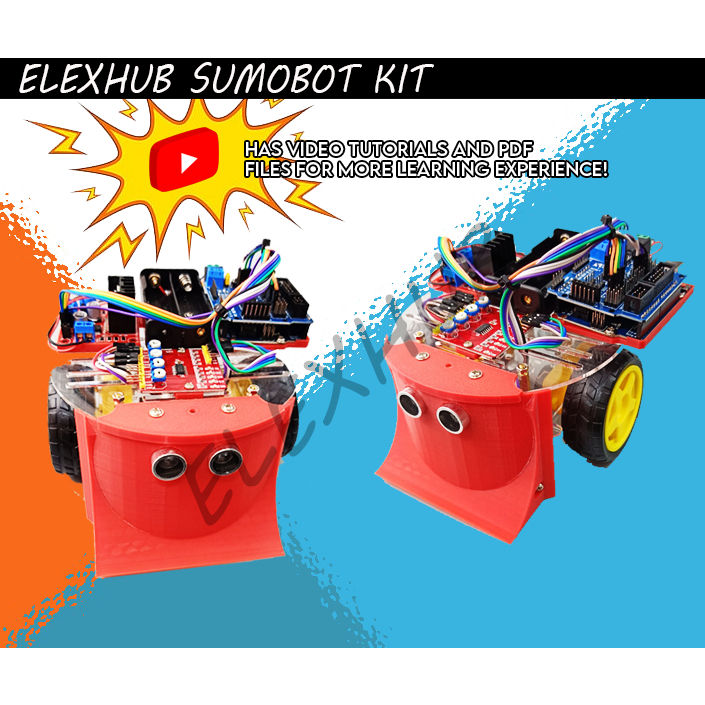 ELEXHUB SUMOBOT Complete Kit for STEM 2WD Car Kit | Lazada PH