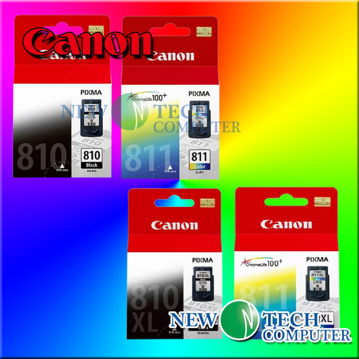 INK CANON 810 XL & 811 XL / PG-810XL 810 BLACK / CL-811XL 811 COLOR 810 ...