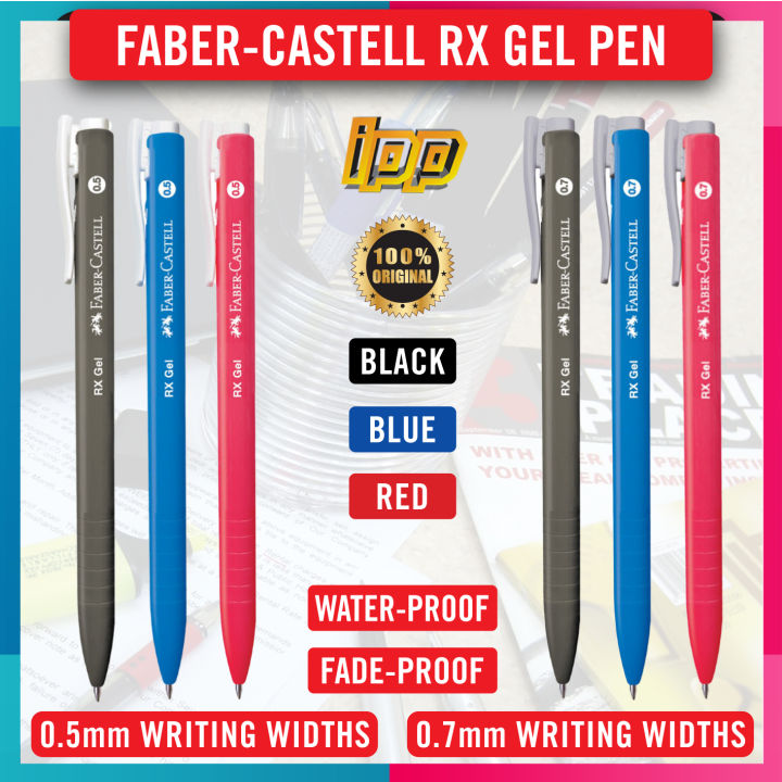 Faber-Castell RX Gel Pen 0.5MM/0.7MM Water Proof Ink | Lazada