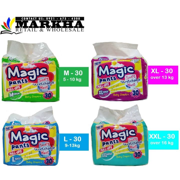 MAGIC PANTS DIAPER x30pcs | Lazada PH