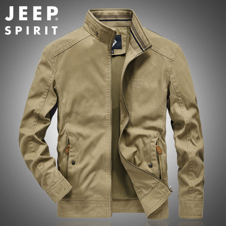 JEEP SPIRIT Autumn Winter Jacket Men Coats Military Jacket Male Loose ...