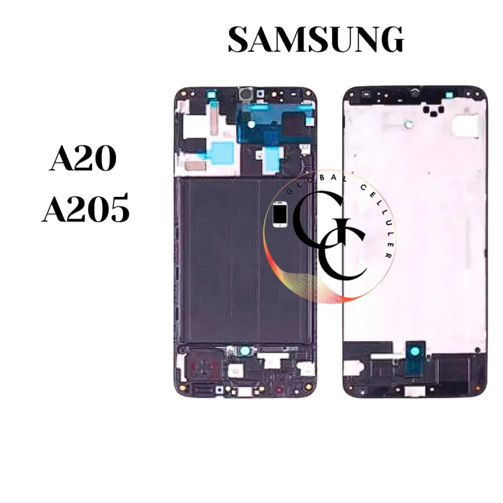 Frame Lcd Samsung A20 A205 Original (Tulang Tengah Dudukan Lcd ...