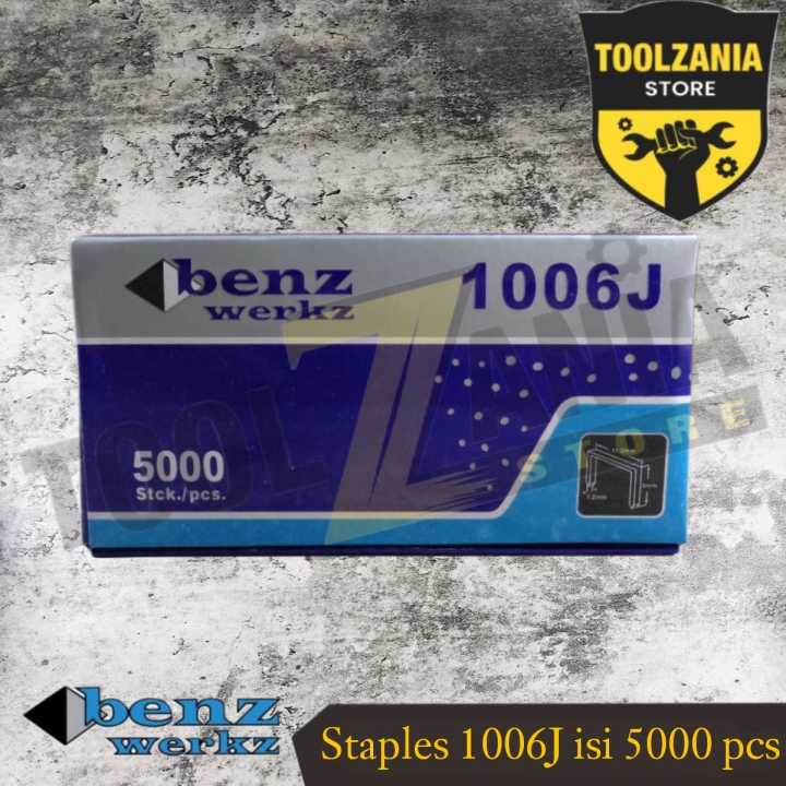 Isi staples tembak angin 1006J benz werkz 5000 pcs isi stapler DAN Isi ...