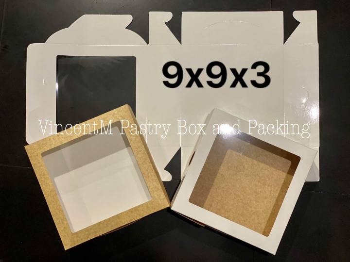 Cake box / Pastry box 9x9x3 inches | Lazada PH