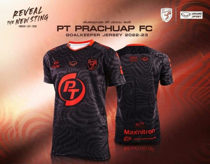 2022-23 PT Prachuap FC Thailand Football Soccer League Jersey Shirt Goalkeeper Blue - Goalkeeper ...