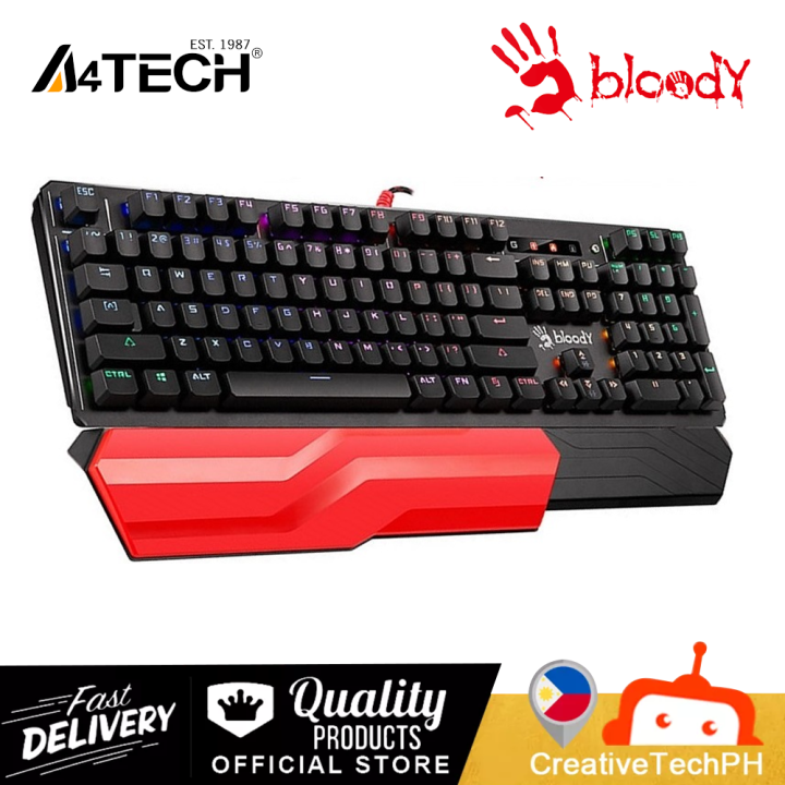 A4Tech B975 Bloody Full Mechanical Light Strike RGB Animation Gaming ...