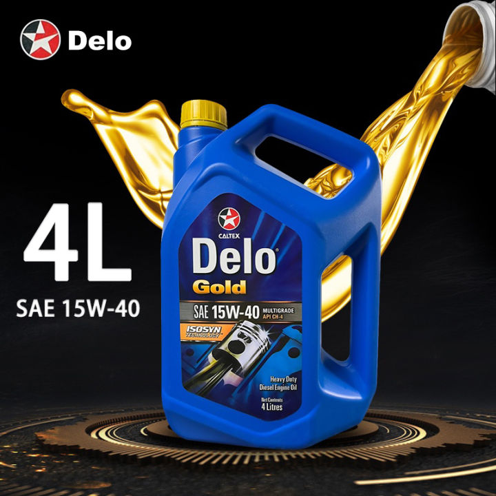 Caltex Delo Gold Multigrade SAE 15W40 1-4 Liters Fully Synthetic Heavy ...