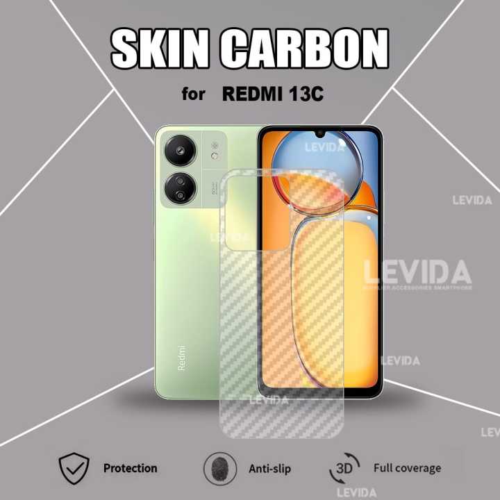 Skin Carbon Redmi A3 Redmi A5 Redmi 13C Redmi 13 4G Redmi 14C Skin Back ...