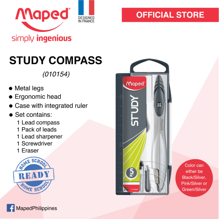 MAPED Study Compass | 5-Piece Set | School Compass Set | 119405 | Lazada PH