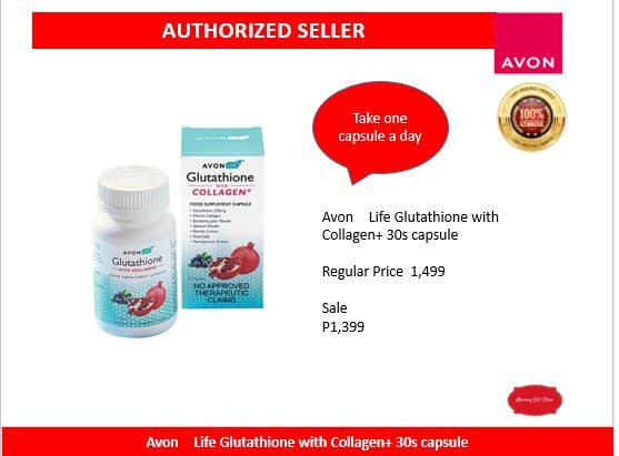 Avon Life Glutathione+ with Collagen 30s | Lazada PH