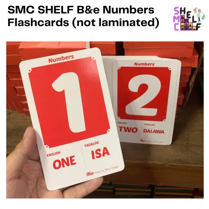 SMC SHELF B&e Pocket Flashcards Numbers English Tagalog For Kids ...