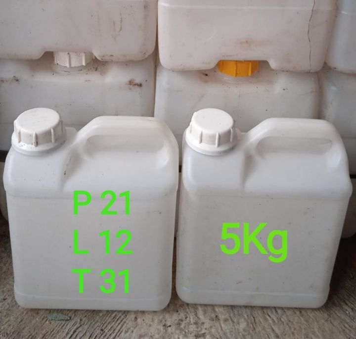 Jerigen putih minyak 5 liter / Derigen putih minyak 5kg / Drigen Putih ...