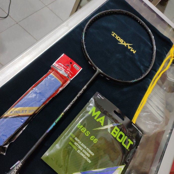 RAKET BADMINTON MAXBOLT BLACK WOVEN LIMITED EDITION | Lazada Indonesia