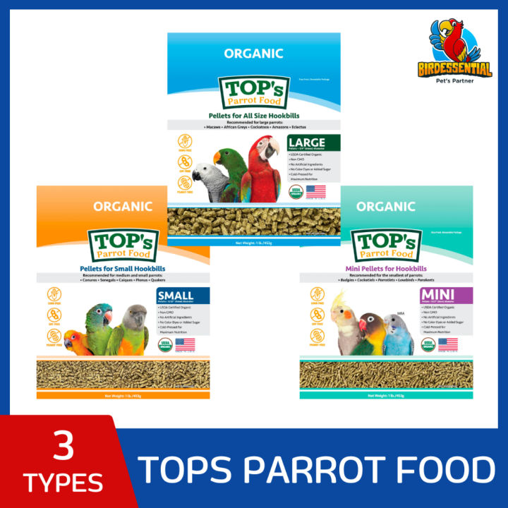 # TOPs Parrot Pellets for birds budgies, parakeets, cockatiels, conures ...