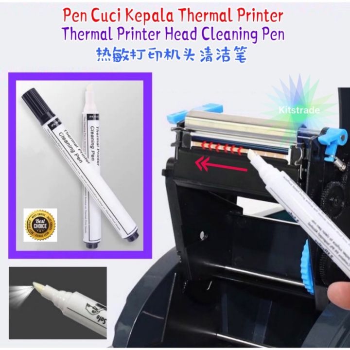【READY STOCK】Thermal Printer Head Cleaner Cleaning Pen Alcohol Pen Cuci ...