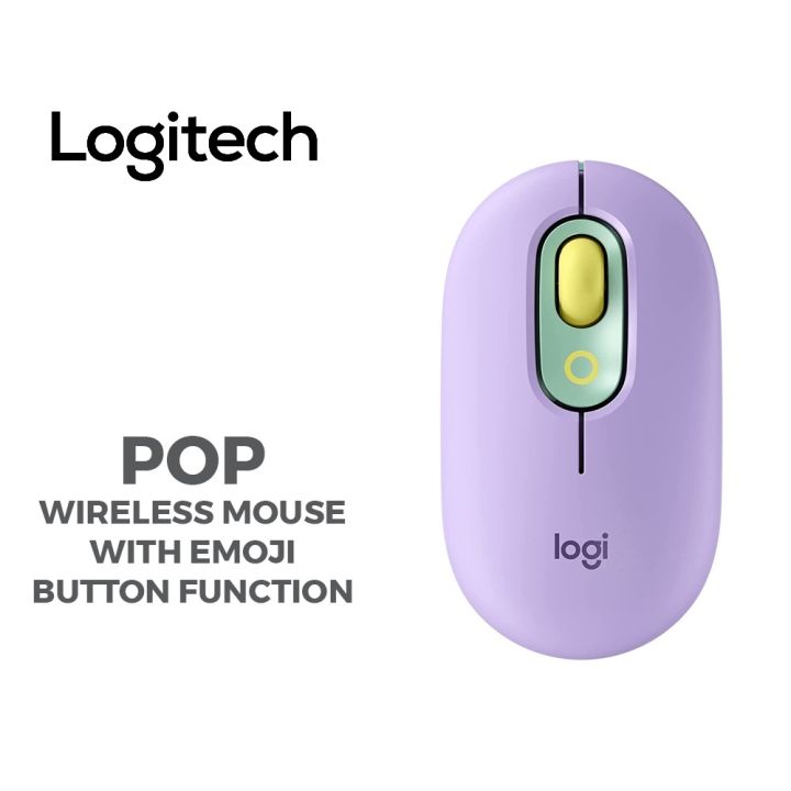 Logitech Pop Wireless Mouse With Emoji Button Function Lazada Ph