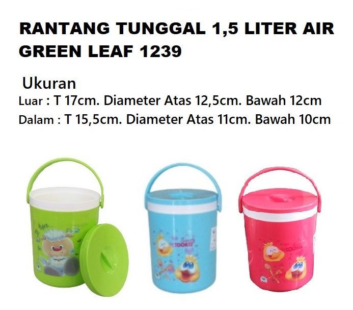 BonBon 1,5 Ltr Rantang Mini Tunggal / 1,4Ltr Tempat es Nasi Baca ...