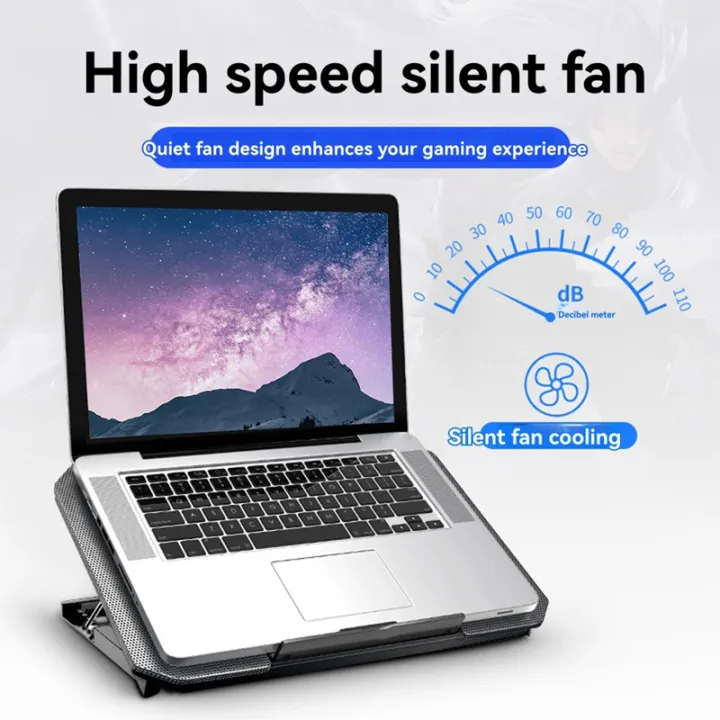 Laptop Cooler Fan Gaming Laptop Cooling Pad with USB Laptop Stand Base ...