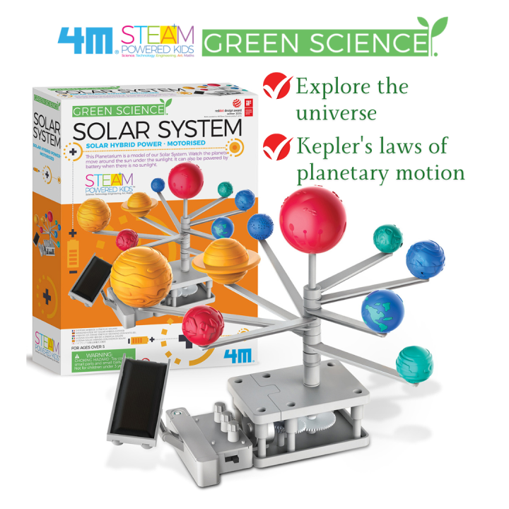 4M Steam Education Toys - Green Science / Motorised Solar System | Lazada
