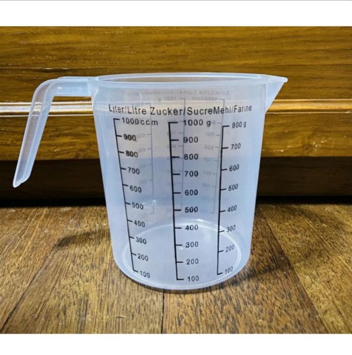 Set of 3 pcs Plastic Measuring Cups for Liquid Ingredient（600ML.800ML ...