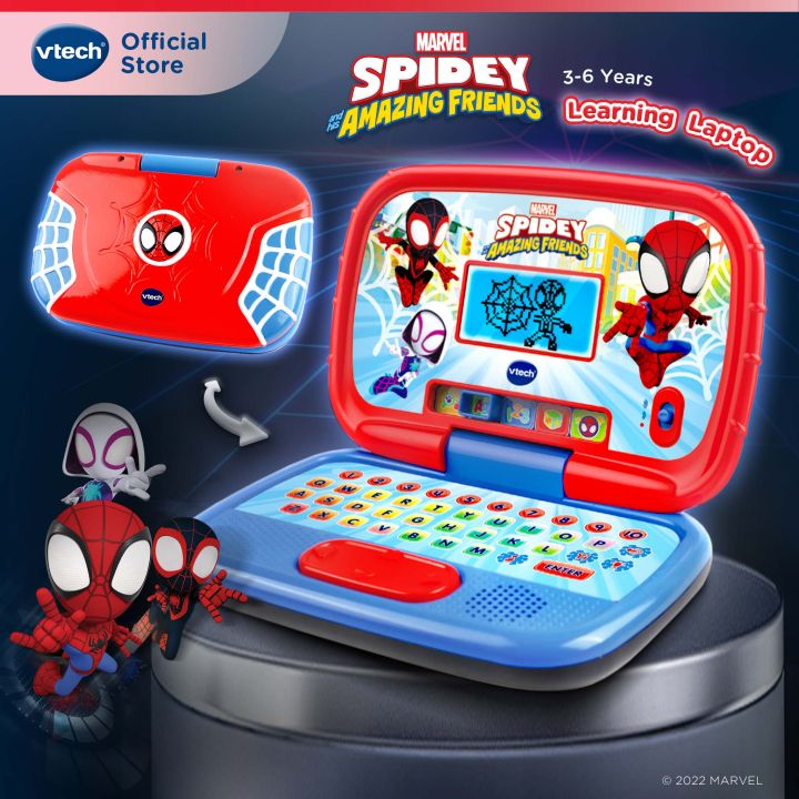 VTech Spidey Learning Laptop Kids Laptop Toys 15 Learning Games Learn ...