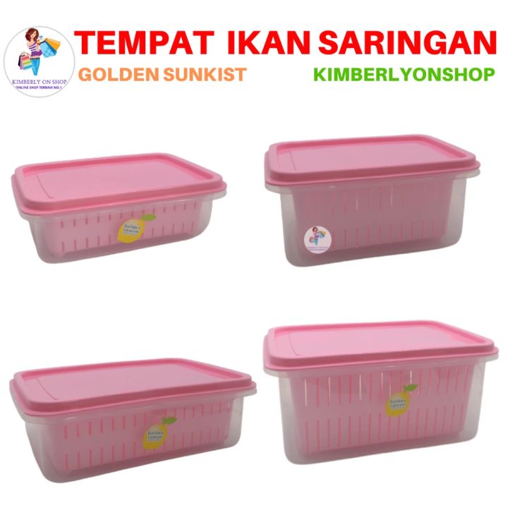 Tempat Ikan Saringan Tempat Penyimpan Makanan Serbaguna Golden Sunkist ...