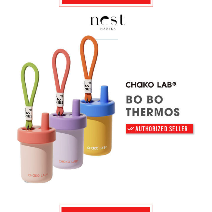 Chako Lab Bo Bo Straw Cup Round | Leak-Proof Design | Ceramic | Thermos ...