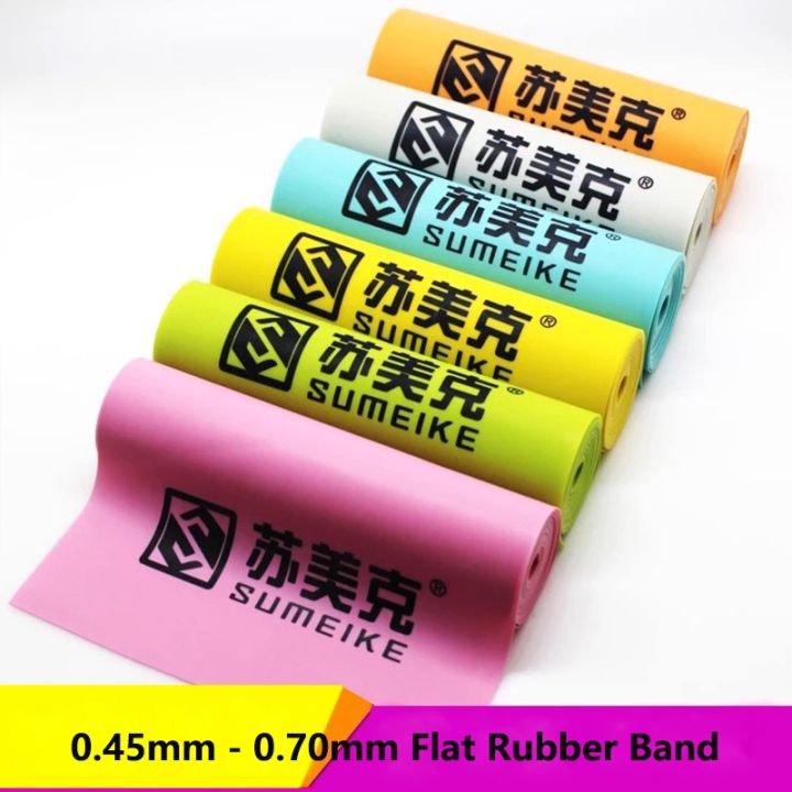 0.5-0.75mm Thickness Flat Rubber Band Tube 2 Meter Natural Latex Rubber ...