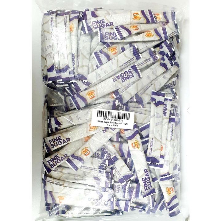 CSR Fine / White Sugar Stick 5g x 200's | Lazada
