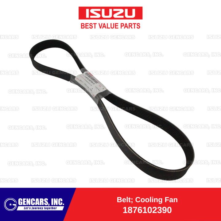 Isuzu Cooling Fan Belt for Mux 4JK1/4JJ1 2015-2019/ Dmax 4JK1/4JJ1 ...
