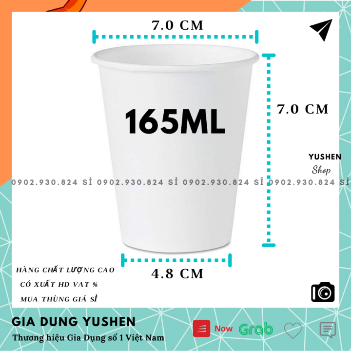 50 CỐC GIẤY XANH 140ML / 165ML DÙNG 1 LẦN UỐNG NƯỚC TRONG VĂN PHÒNG,CÔNG SỞ,SIÊU THỊ,CỬA HÀNG-LY ...