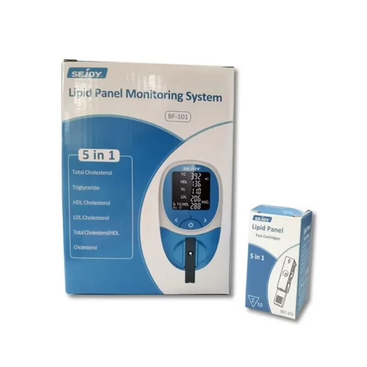 Household Portable 5 In 1 Cholesterol Meter Cholesterol Test Kits 5 ...