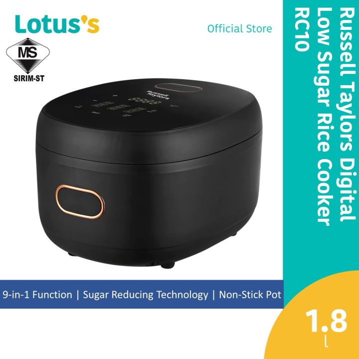 Russell Taylors 1.8L Digital Low Sugar Rice Cooker (Rc10) | Lazada
