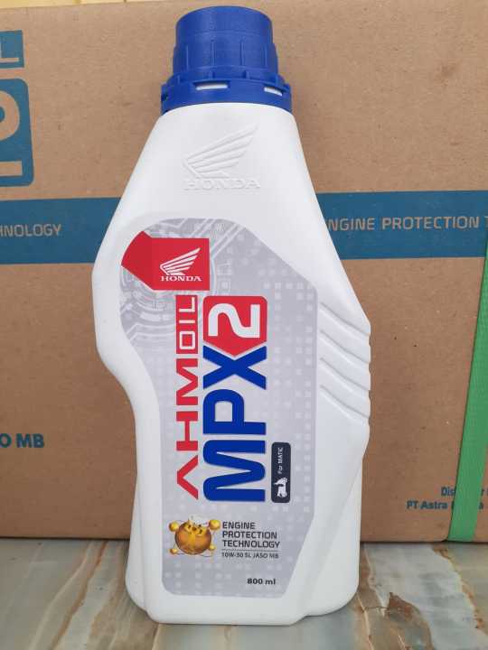 AHM OIL MPX 2 800 ML 10w-30 API SL OLI MATIC MPX2 FREE BUBBLE WRAP ...
