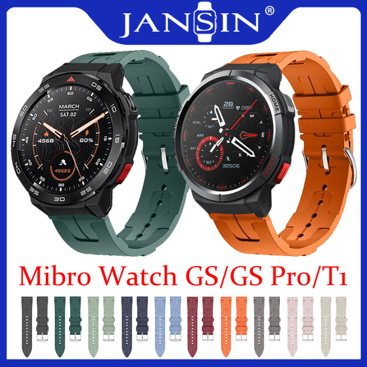 สาย Mibro Watch GS สายนาฬิกาข้อมือซิลิโคน Mibro Watch GS Pro Smart Watch สายซิลิโคน Wristband ...