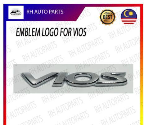Toyota VIOS logo Emblem Badge Rear Trunk Decal Sticker | Lazada