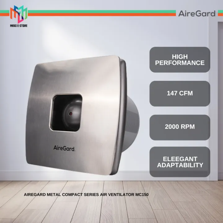 Airegard MC-150 / MC-90 Metal Compact Series Air Ventilator 2000 RPM ...