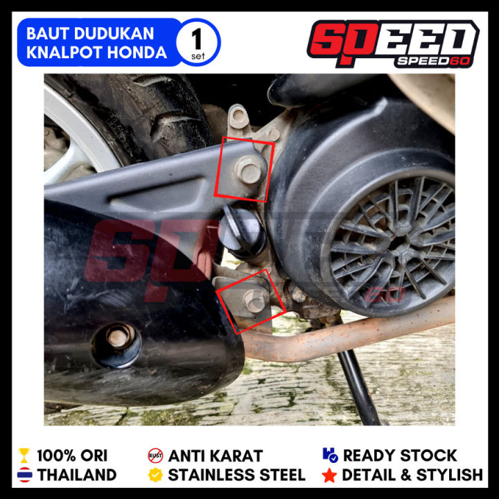 Baut Dudukan Knalpot Scoopy Probolt Stainless King Nut Thailand ...
