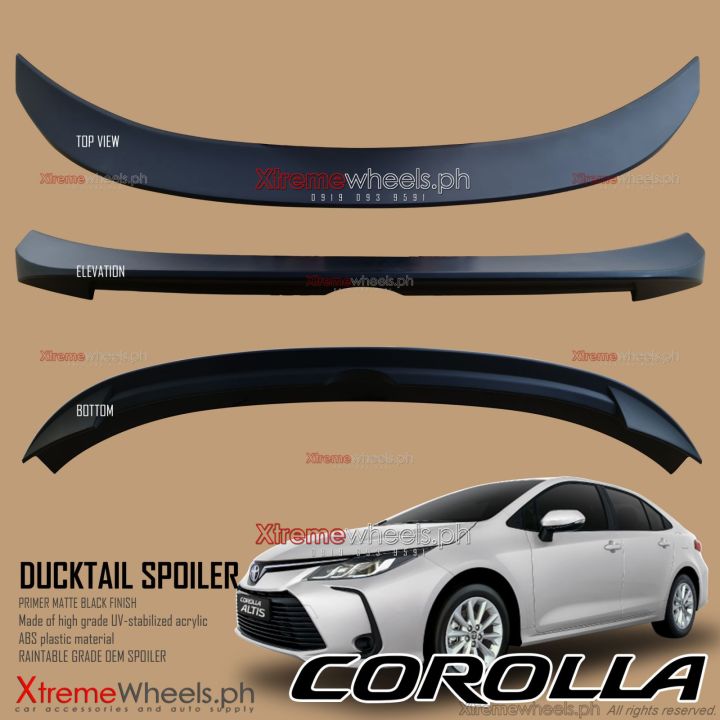 Toyota Corolla Altis E G 2020 to 2025 Rear Bumper Ductail Spoiler ...
