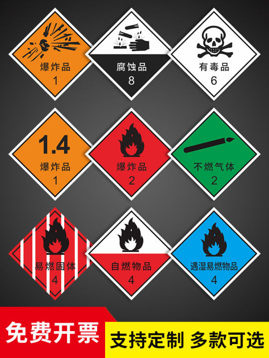 Dangerous goods signs chemical laboratory signs warning signs drama ...