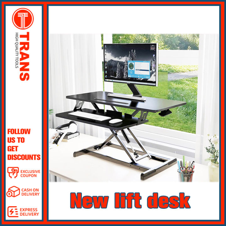 TRANS Smugdesk 32 Inch Adjustable Ergonomic Sitting Standing ...