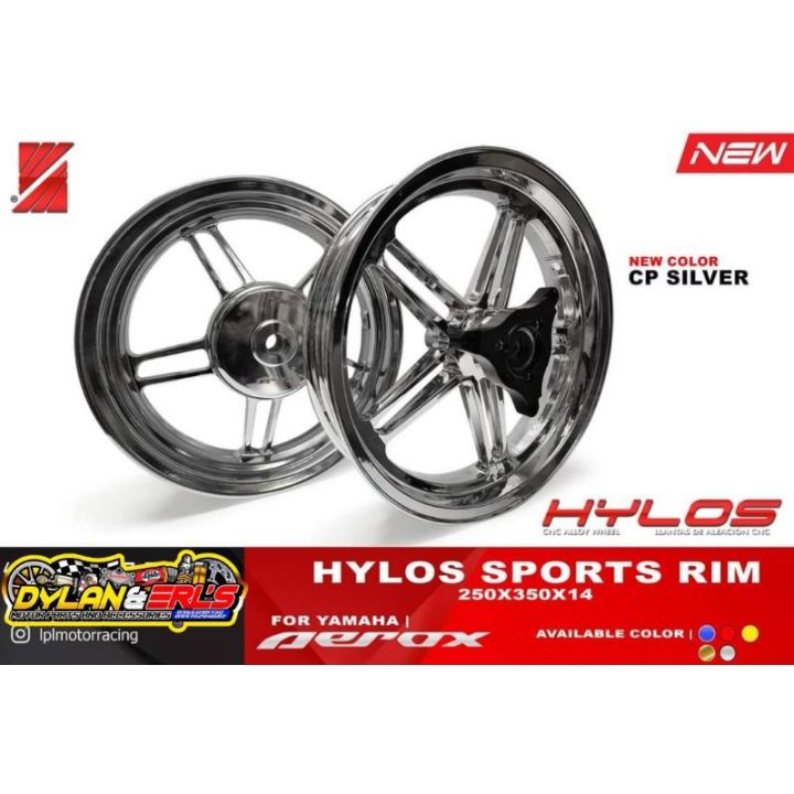 HYLOS MAGS FOR AEROX 155 (2.5 F/3.5R x14 ) | Lazada PH