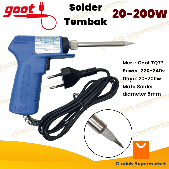 Solder Tembak Goot TQ77 20-200 Watt Quick Heat TQ-77 20w 200w Original ...